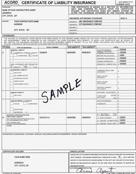 Free Fillable Acord 35 Form Printable Forms Free Online