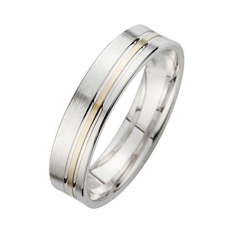 Unique Eheringe Gelb und Weißgold Breite 4 5 mm WR0926