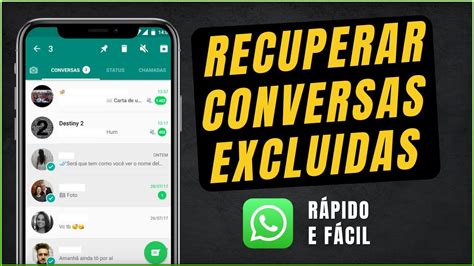 RECUPERAR Conversas Apagadas Do WhatsApp ANDROID E IOS Recuperar