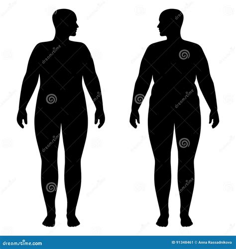 Outlined Standing Woman Stock Vector Illustration Of Contour 91348461