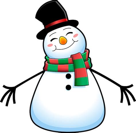 Personaje De Dibujos Animados Feliz Mu Eco De Nieve Con Los Brazos