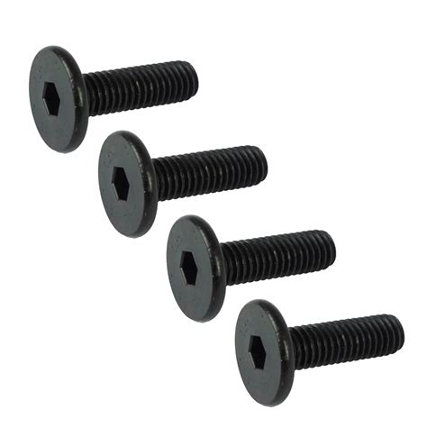 100X wkręt M6 x 20 mm z łbem walcowym czarna śruba meblowa wkręt