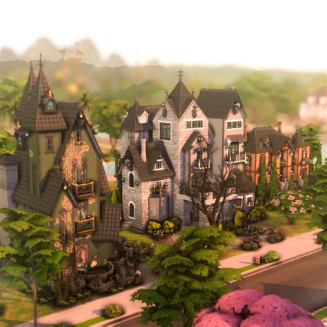 Willow Creek Fantasy Save File Sims Building Sims 4 House Building