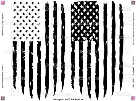 Vertical Distressed Us Flag Svg Dxf American Flag Svg Th Of Etsy