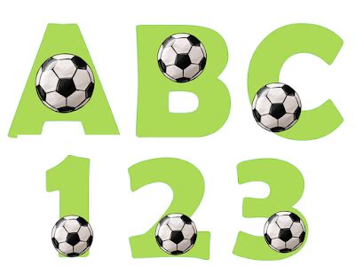 Kits imprimibles gratis Números Fútbol para imprimir Imprimibles