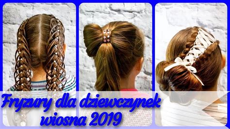 20 pomysłów na modne fryzury dla dziewczynek wiosna 2019 YouTube