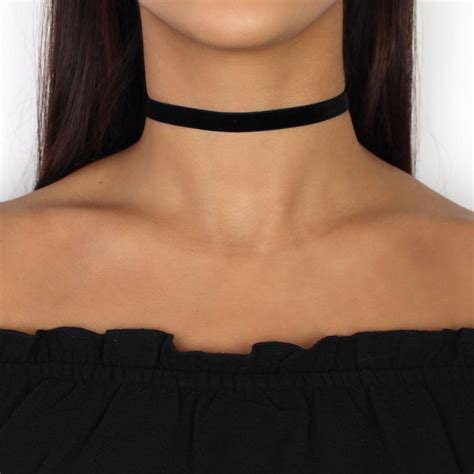 Thin Black Suede Velvet Choker By Nikita By Niki Notonthehighstreet
