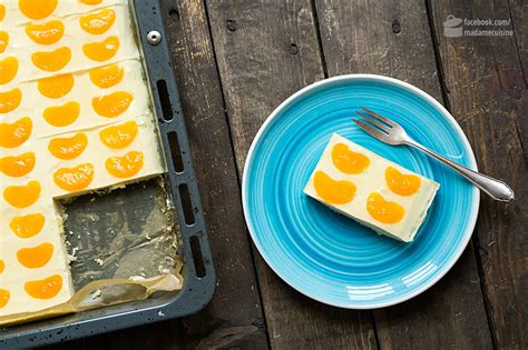 Mandarinen Schmand Kuchen Vom Blech Madame Cuisine