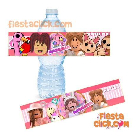 Roblox Etiqueta Para Botella