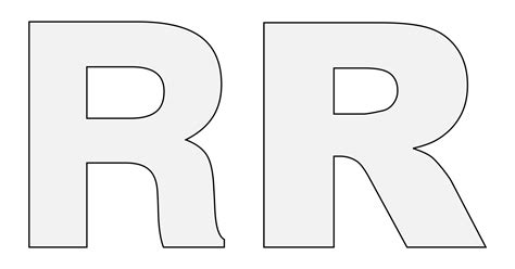 Printable Letter R Outline Print Bubble Letter R Bubble 49 OFF