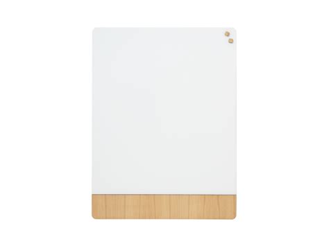 Køb Magnetisk glastavle Naga 120 x 90 cm Mat glas hvid med egefiner