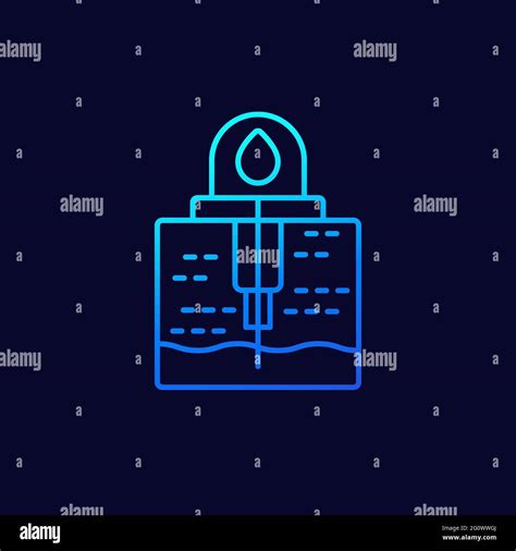 Perforacion de pozo profundo agua Imágenes vectoriales de stock Alamy