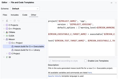 Meson Projects CLion Documentation