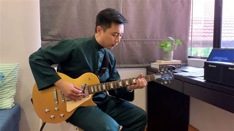 Indahnya Beraya Di Desa Azlina Aziz Guitar Cover Youtube