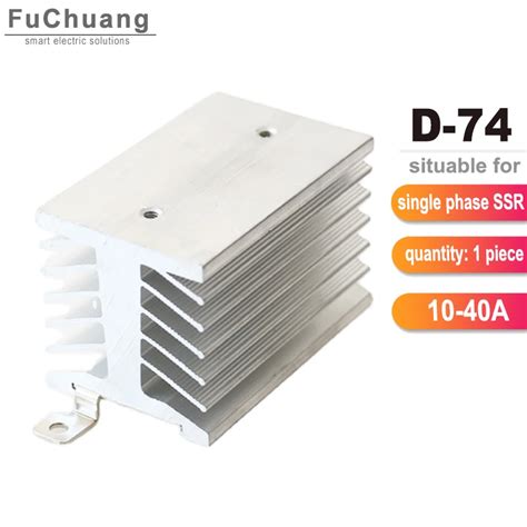 D 74 Din Rail Mont Dissipateur De Chaleur En Aluminium Dissipation