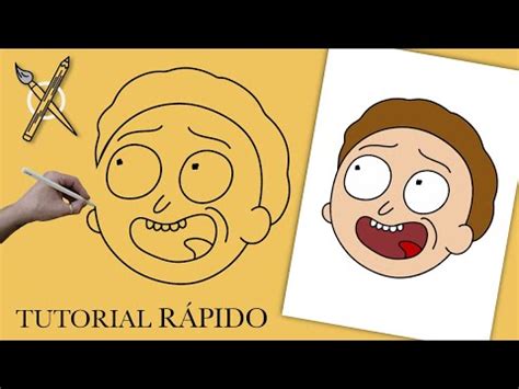 CÓMO DIBUJAR A MORTY SMITH RICK Y MORTY FÁCIL TUTORIAL PASO A PASO