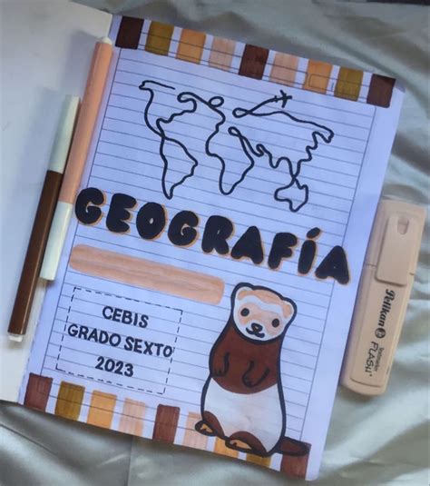 Portada De Geograf A Portadas De Geografia Hacer Portadas De