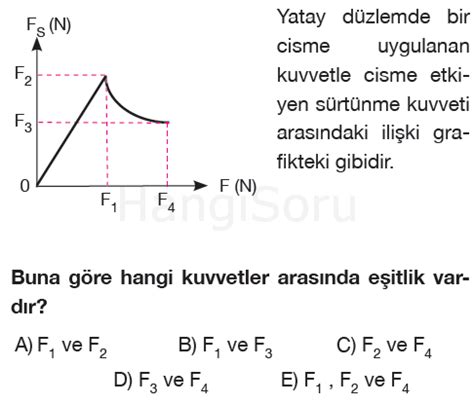 S N F Fizik Kuvvet Ve Hareket Testi Z Test Z