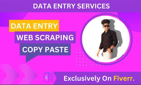 data entry web scraping excel typing copy paste work by ravi rai fiverr