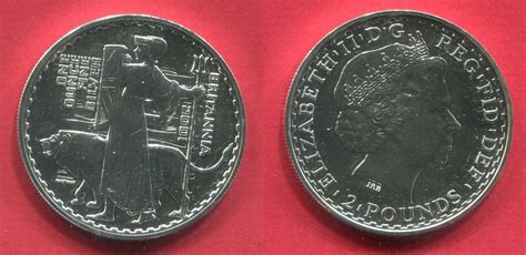 England Großbritannien United Kingdom 2 Pfund Silbermünze 2001