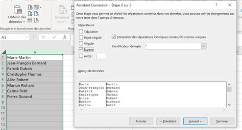 Comment séparer le nom et prénom sur Excel Blog SEO de Marseo