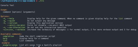 command line interface examples