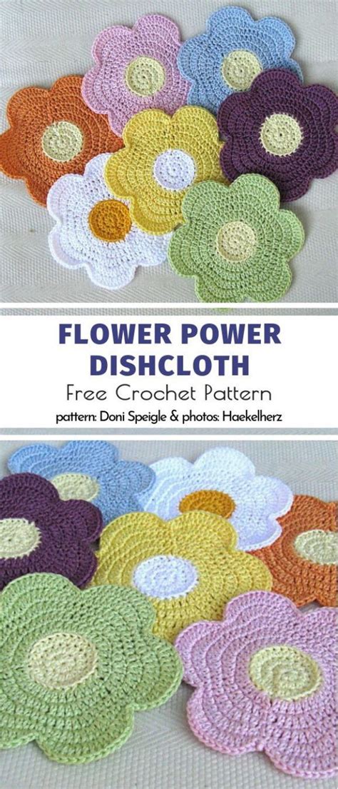 Blooming Crochet Dishcloths Artofit