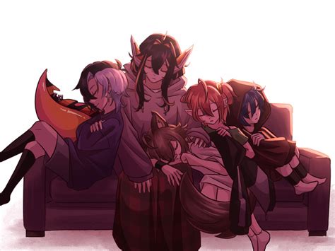 Rin Penrose Pochi Wanmaru Juna Unagi Yuko Yurei And Fuyo