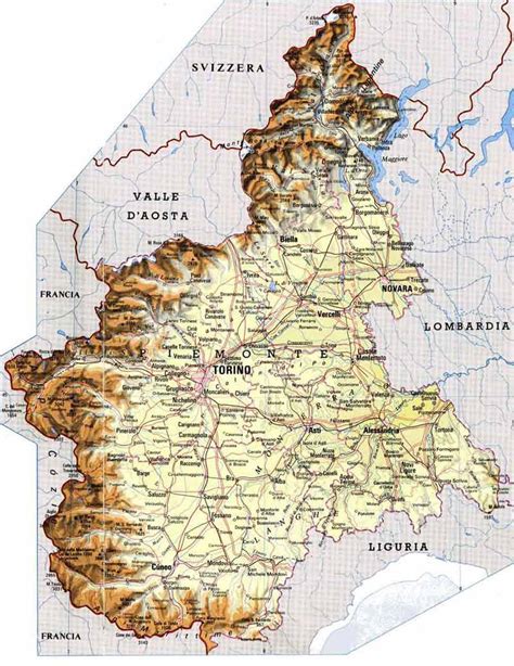 Piemonte Map