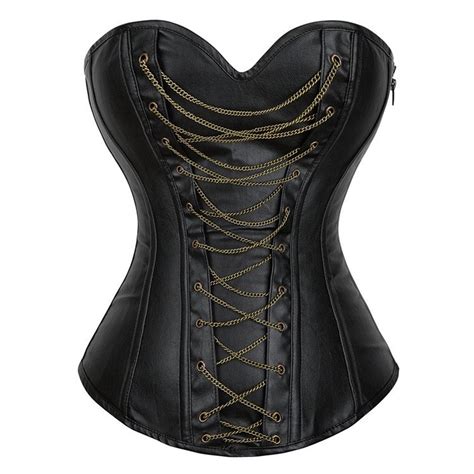 Corsets Pirate Halloween Shapewear For Women Tummy Control Womens Sexy Gothic Punk Metal Chain
