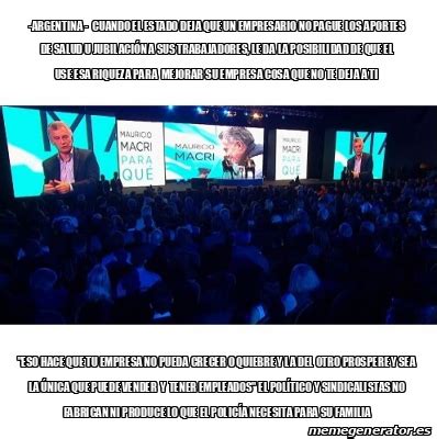 Meme Personalizado Argentina Cuando El Estado Deja Que Un