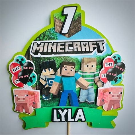 Minecraft Cake Topper