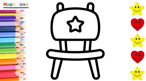Como Dibujar Una Silla Con Estrella Dibujos Para Ni Os How To Draw