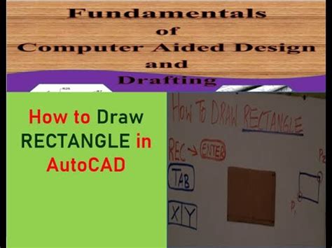 How To Draw A Rectangle In AutoCAD YouTube