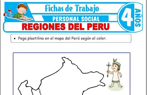 Regiones Del Per Para Ni Os De Cuatro A Os Fichas De Trabajo