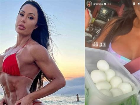 Gracyanne Barbosa Come Cerca De Ovos Por M S Jornal De Bras Lia