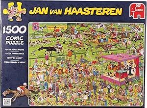 JUMBO Puzzle 02047 Pferderennen In Ascot Jan Van Haasderen 1500 Teile