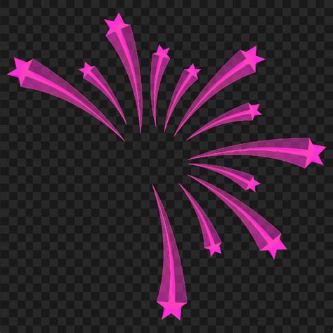 Pink Stars Splash Fireworks Effect PNG IMG Citypng