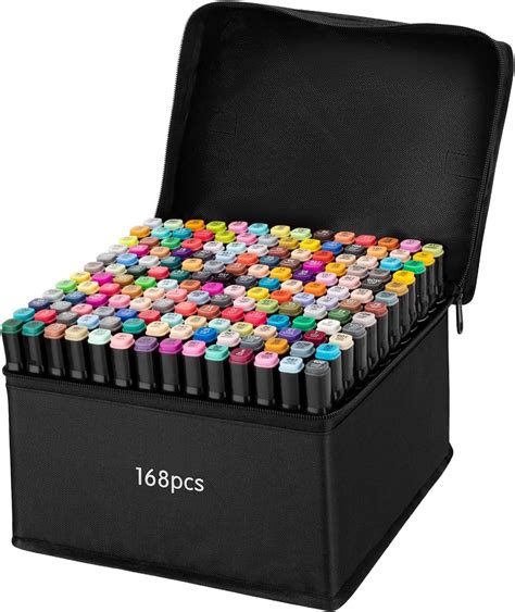 Wsryx 168 Farben Kunst Marker Set Alkohol Sketch Drawing Twin Marker