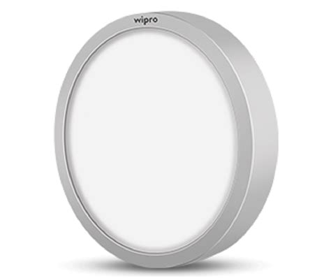 2700 K Ceramic Wipro Garnet 12W Round Trimless Surface Panel Light