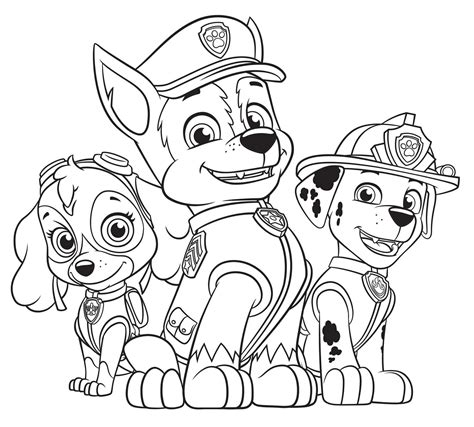 Canina Patrulha Colorir Desenhos Chase Patrulla Peppa Patrouille Rubble
