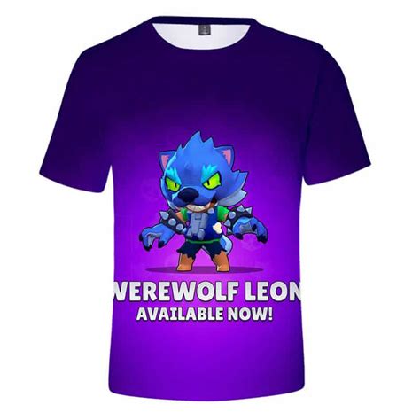 Brawl Stars T Shirt Werewolf Leon Prestige Life