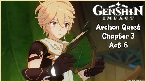 Genshin Impact Archon Quest Chapter Act Caribert Youtube