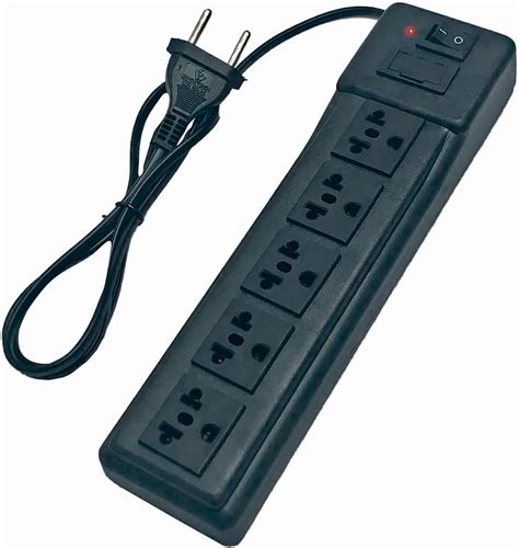 Filtro De Linha Universal 5 Tomadas Régua Extensão Chave Led Amazon