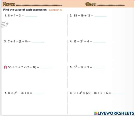 Write And Interpret Numerical Expressions Th Grade Math Math