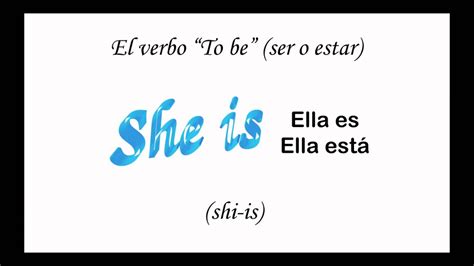 Curso En Ingles Pozo De Verbos To Be Ser O Estar En Tiempo Presente Youtube