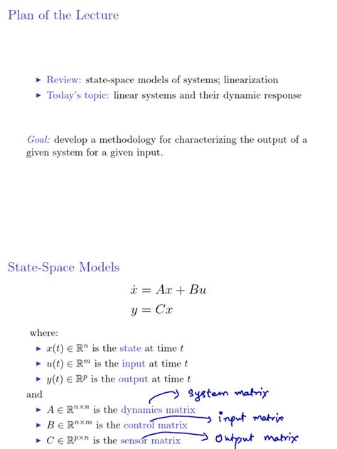 lecture slides 03 dynamic response of linear systems pdf systems theory control engineering
