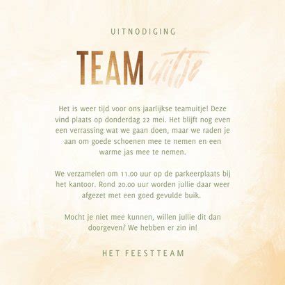 Uitnodiging Teamuitje Met Confetti Kaartje2go