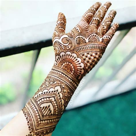 Simple Full Hand Mehndi Design Template