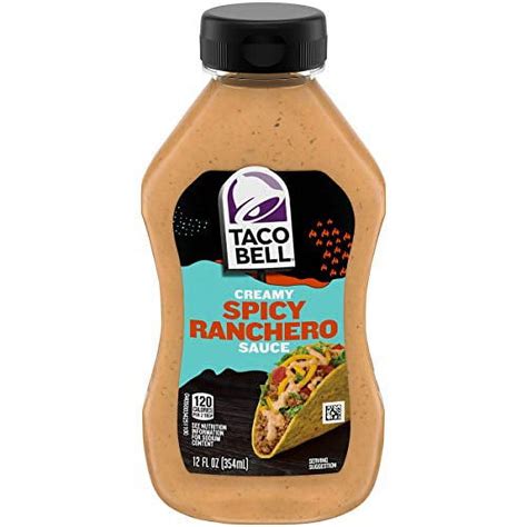 Taco Bell Authentic Spicy Ranchero Creamy Dipping Sauce Oz Walmart